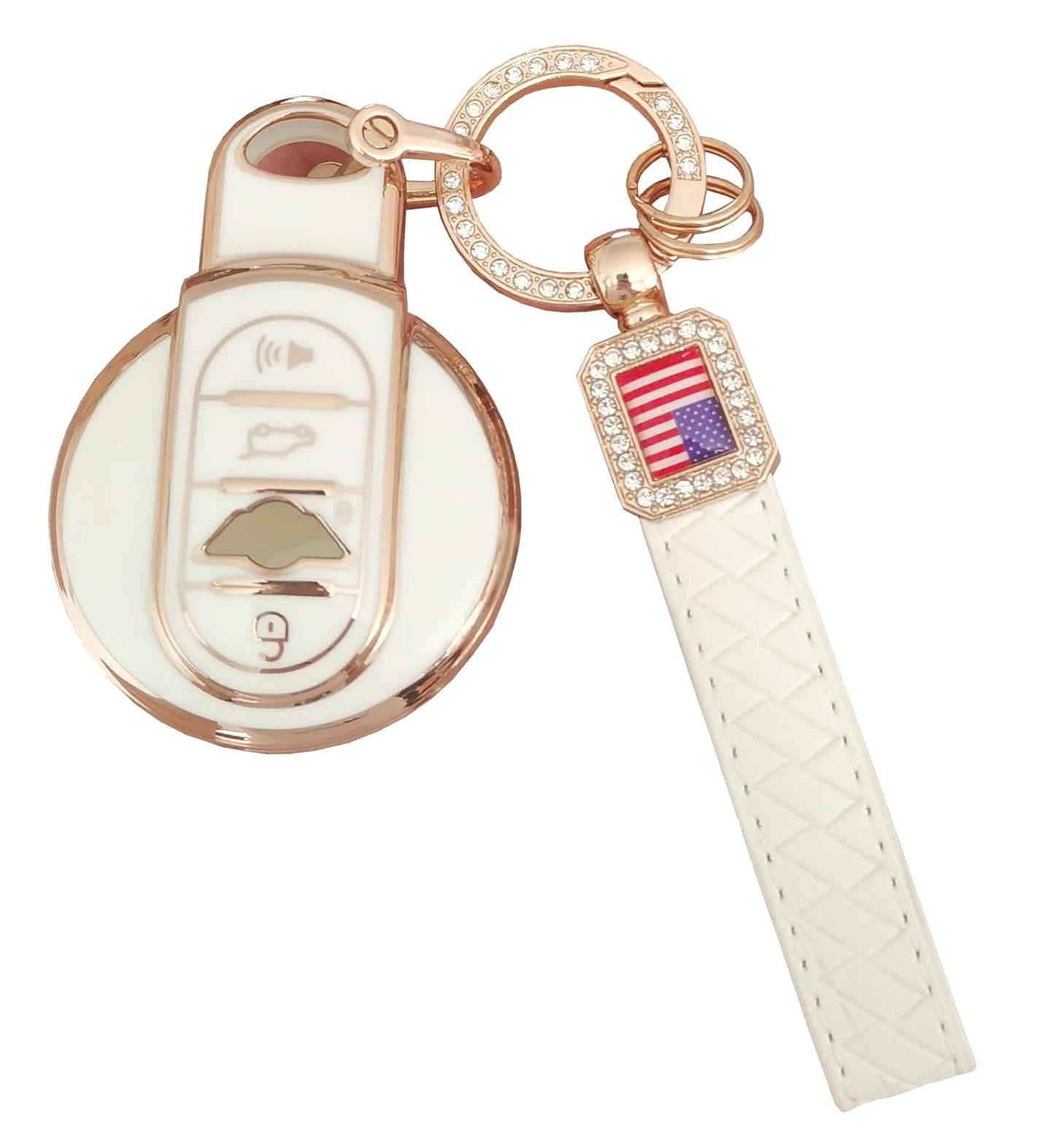 ANYWAY.GO Key Fob Protector for F54 F55 F56 F57 F60 (White, Type -a ...