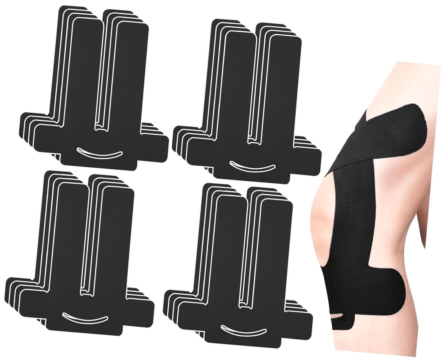 ANYWAY.GO Kinesiology Tape for Knees, 8 Count Precut Kinesiology Tape ...