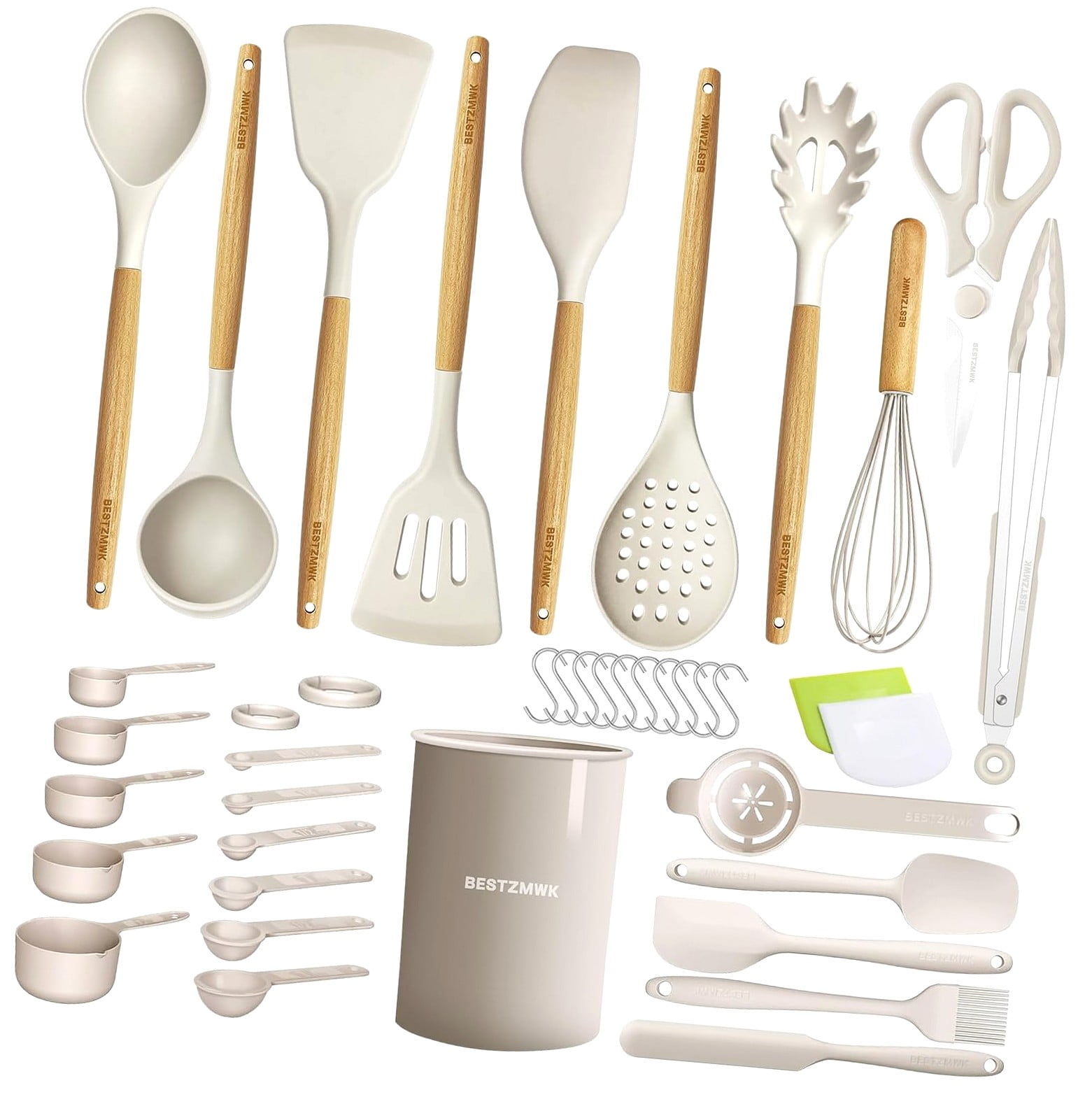 ANYWAY.GO Kitchen Cooking Utensils Set, 39 pcs Non-Stick Cooking ...