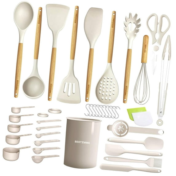 ANYWAY.GO Kitchen Cooking Utensils Set, 39 pcs Non-Stick Cooking ...
