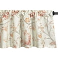 ANYWAY.GO Kitchen Valances for Dining Room, Red Plant Pattern Farmhouse ...