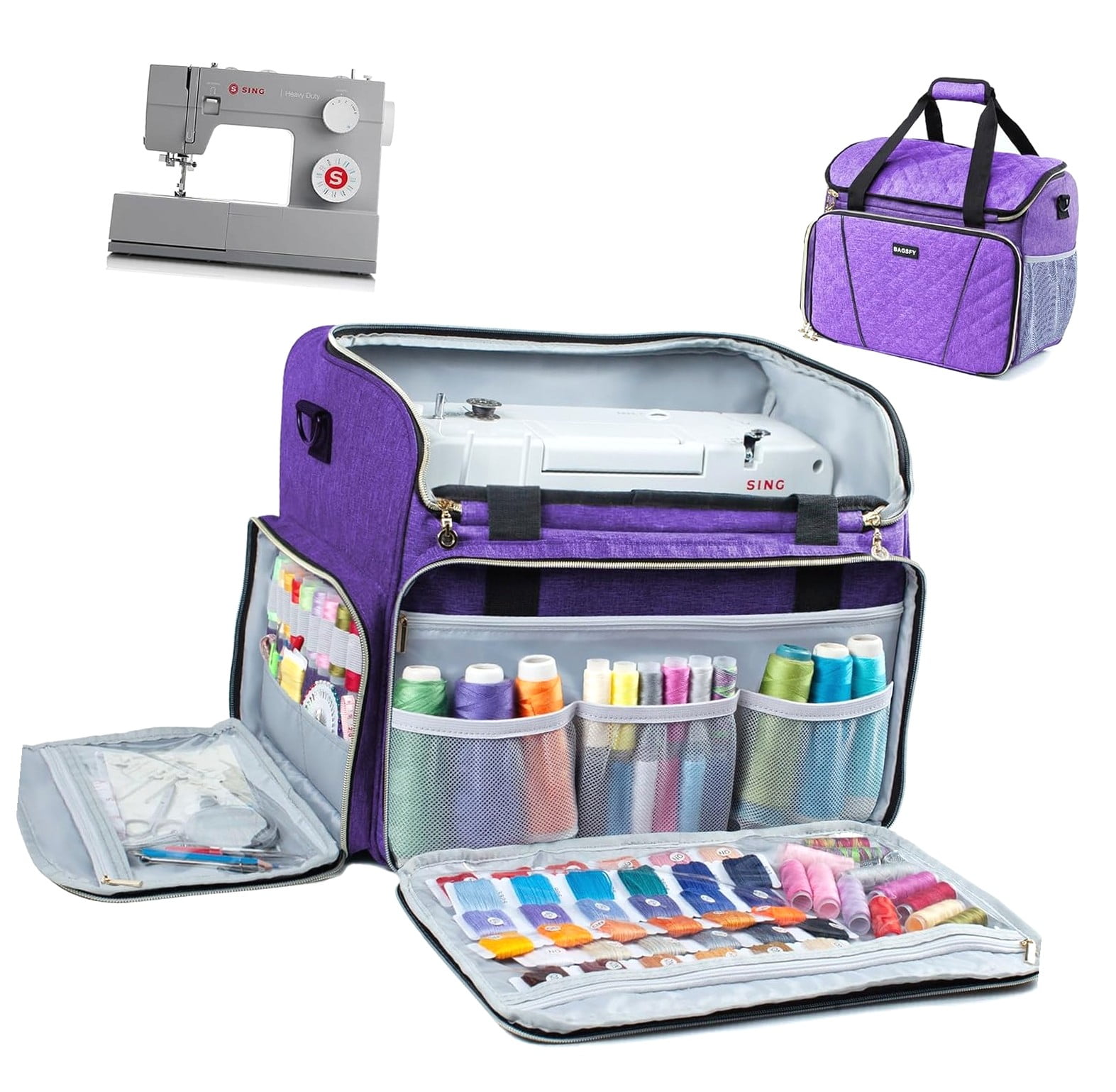 ANYWAY.GO Large Sewing Machine Case, Sewing Machine Bag, Travel Tote ...
