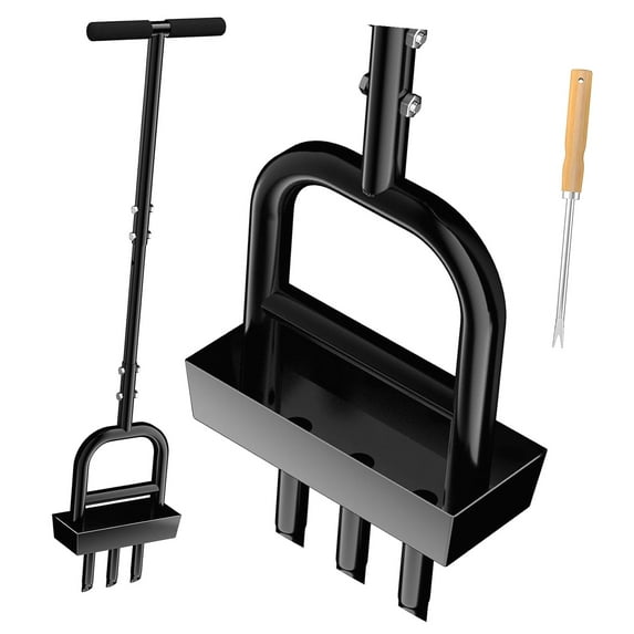 ANYWAY.GO Lawn Coring , 41" Manual Aerating with Steel Soil Core ...