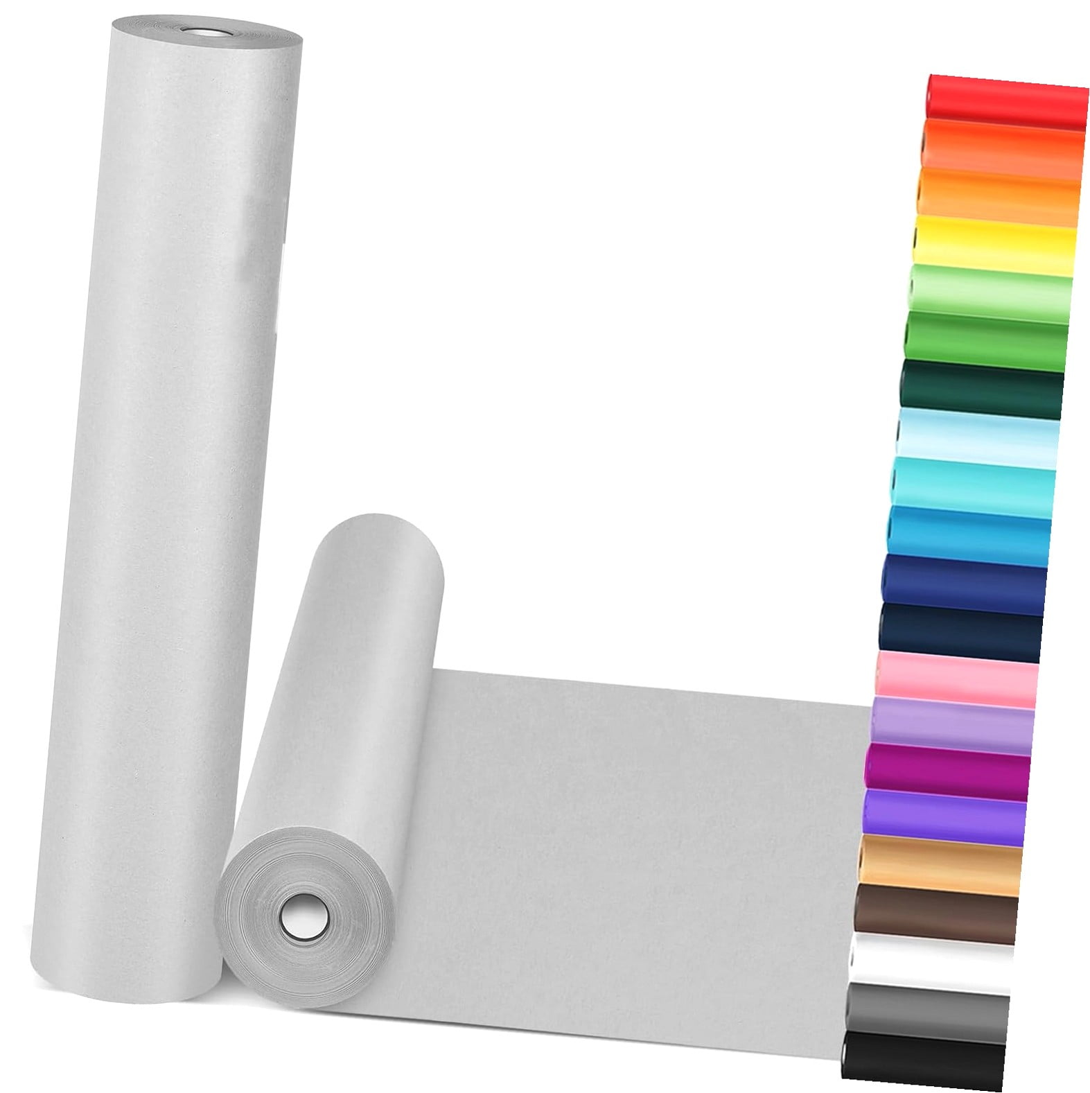 ANYWAY.GO Light Grey Paper, .5"x506" Color Craft Paper for Bouquet ...