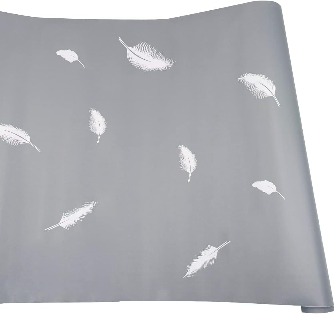 ANYWAY.GO Liner White Self-Adhesive Drawer Paper Grey Wall Decor ...