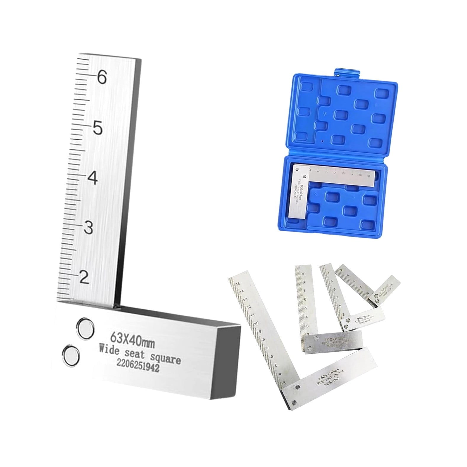 ANYWAY.GO Machinist Square with 2 Inch, 90 Degree Carpenter Square ...