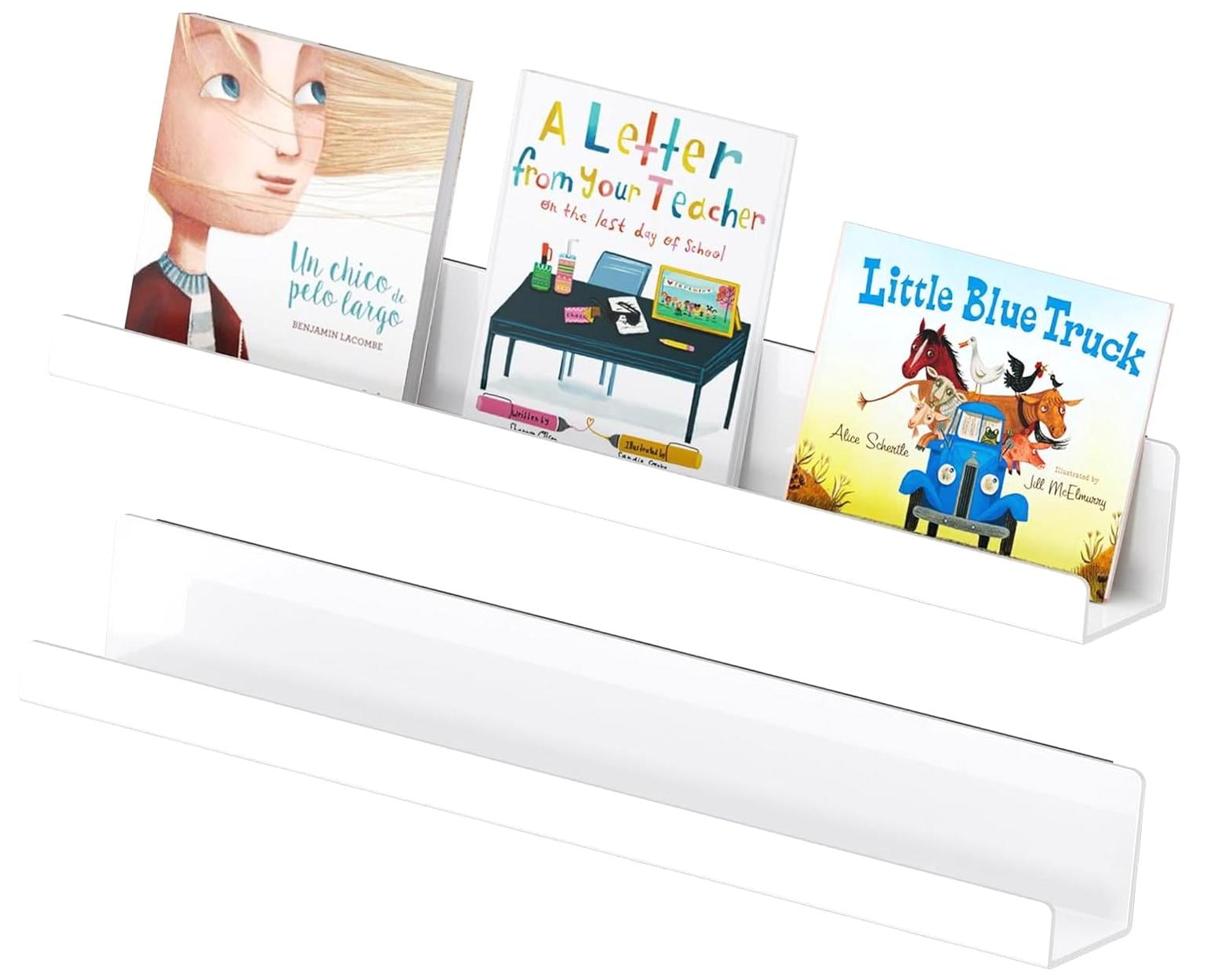 ANYWAY.GO Magnetic Literature Shelf for Whiteboard, Clear Acrylic Book ...