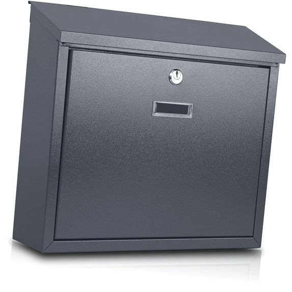 ANYWAY.GO Mail Boxes with Key Lock, Mailbox Wall Mounted, Large ...