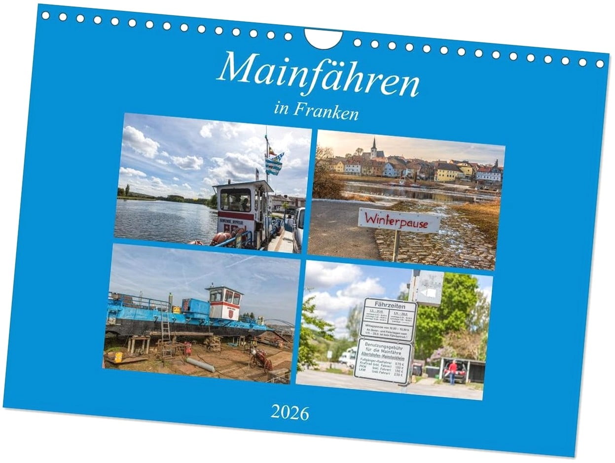 ANYWAY.GO Main Ferries in Franconia, US-Version (Wall Calendar 2026 DIN ...