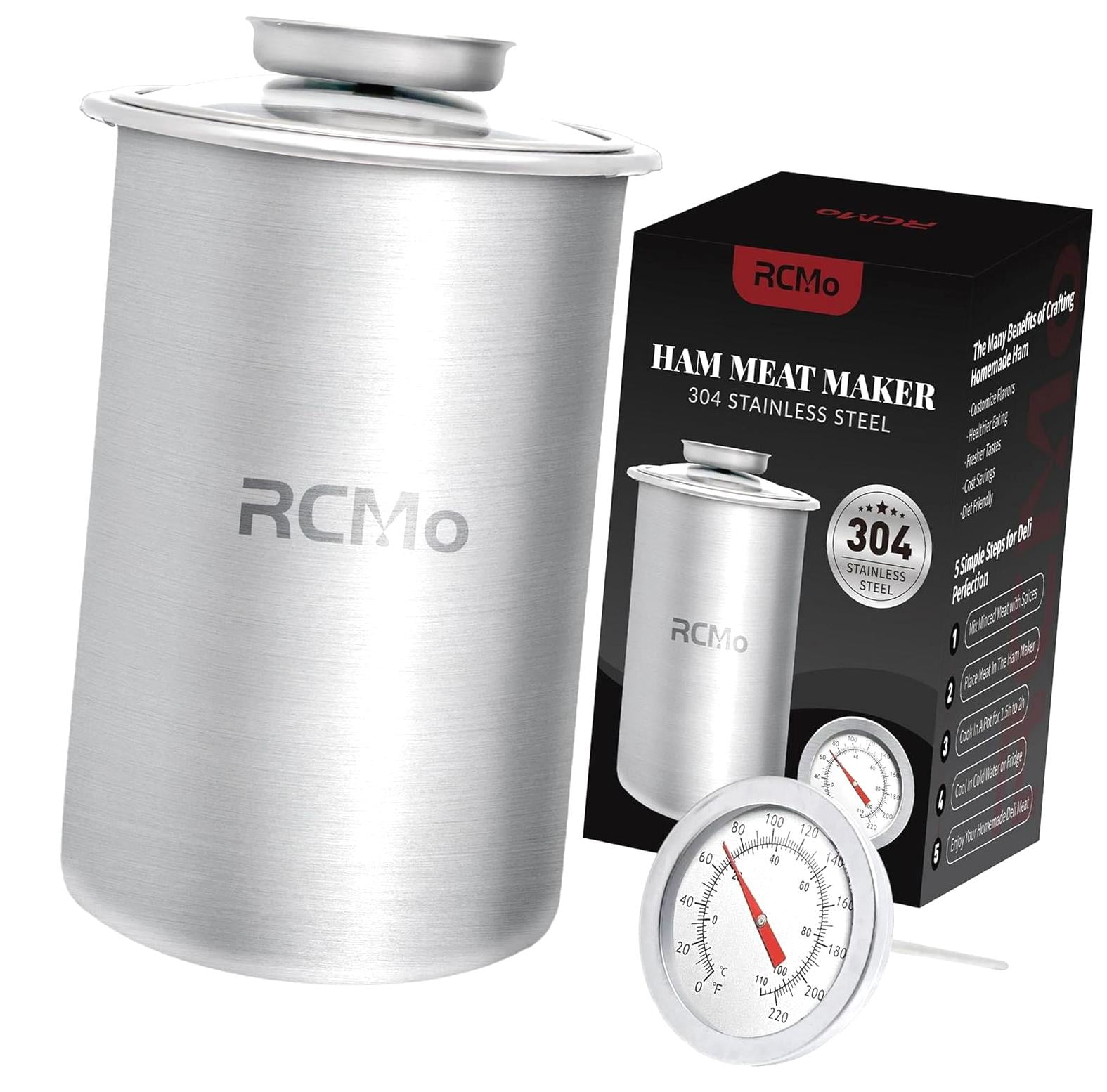ANYWAY.GO Meat Press for Deli Meats, 304 Stainless Steel Homemade Ham ...