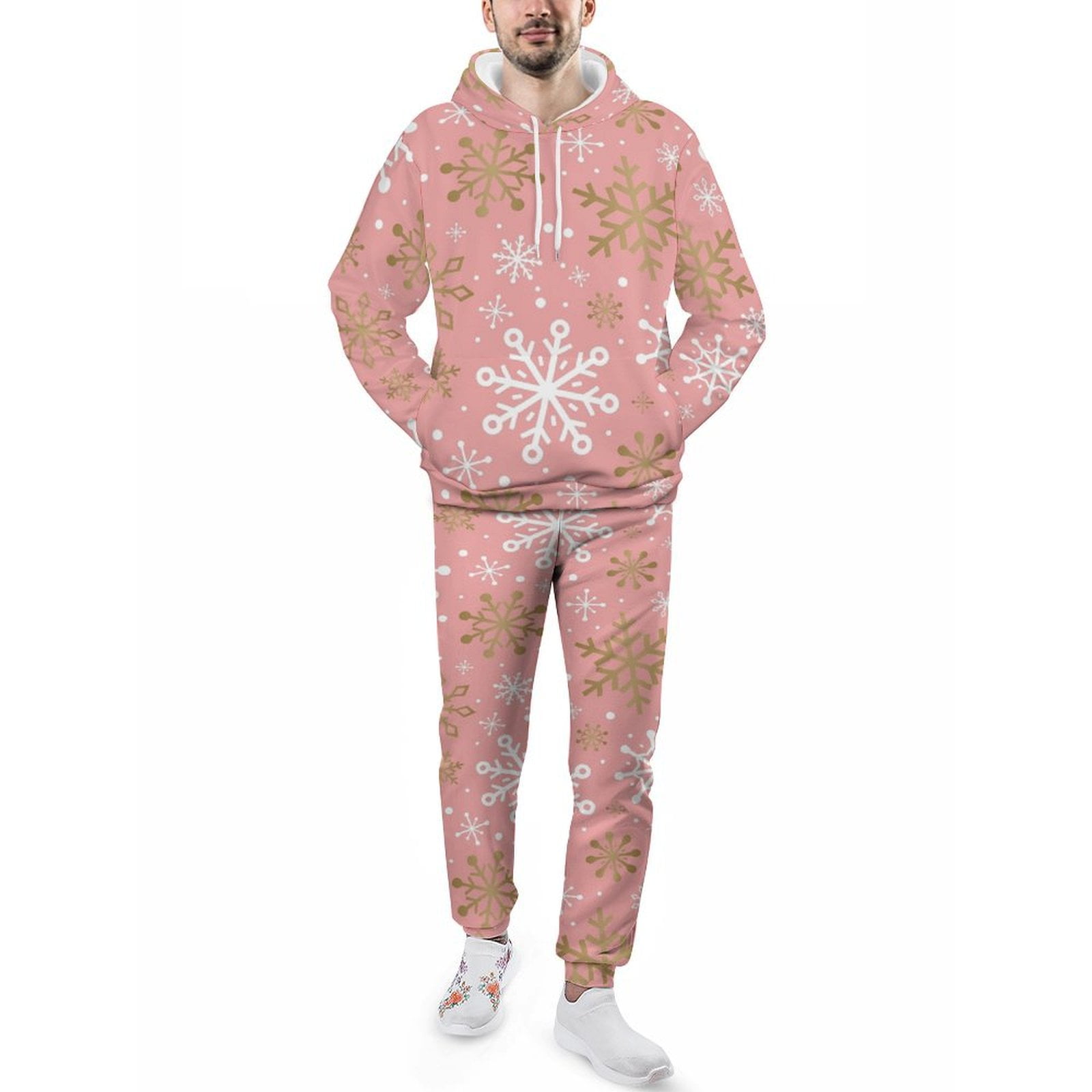 ANYWAY.GO Men's 2 Piece Outfits Hoodie Sweatshirt Concept Christmas ...