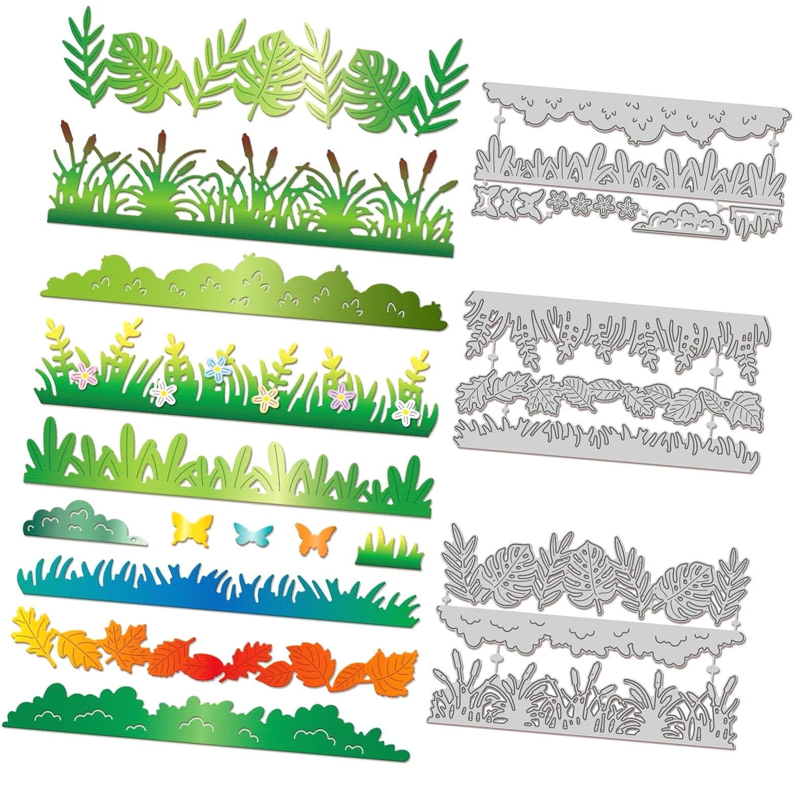 ANYWAY.GO Metal Die Cuts Plant Frame Embossing Templates for ...