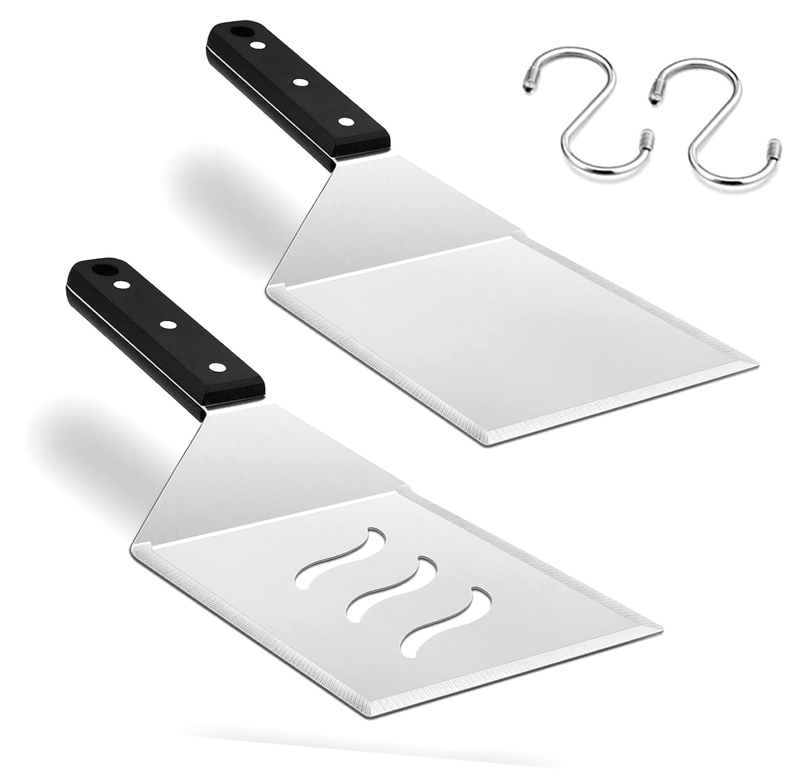 ANYWAY.GO Metal Set, Steel Large Griddle Turner, Hamburger Turner ...