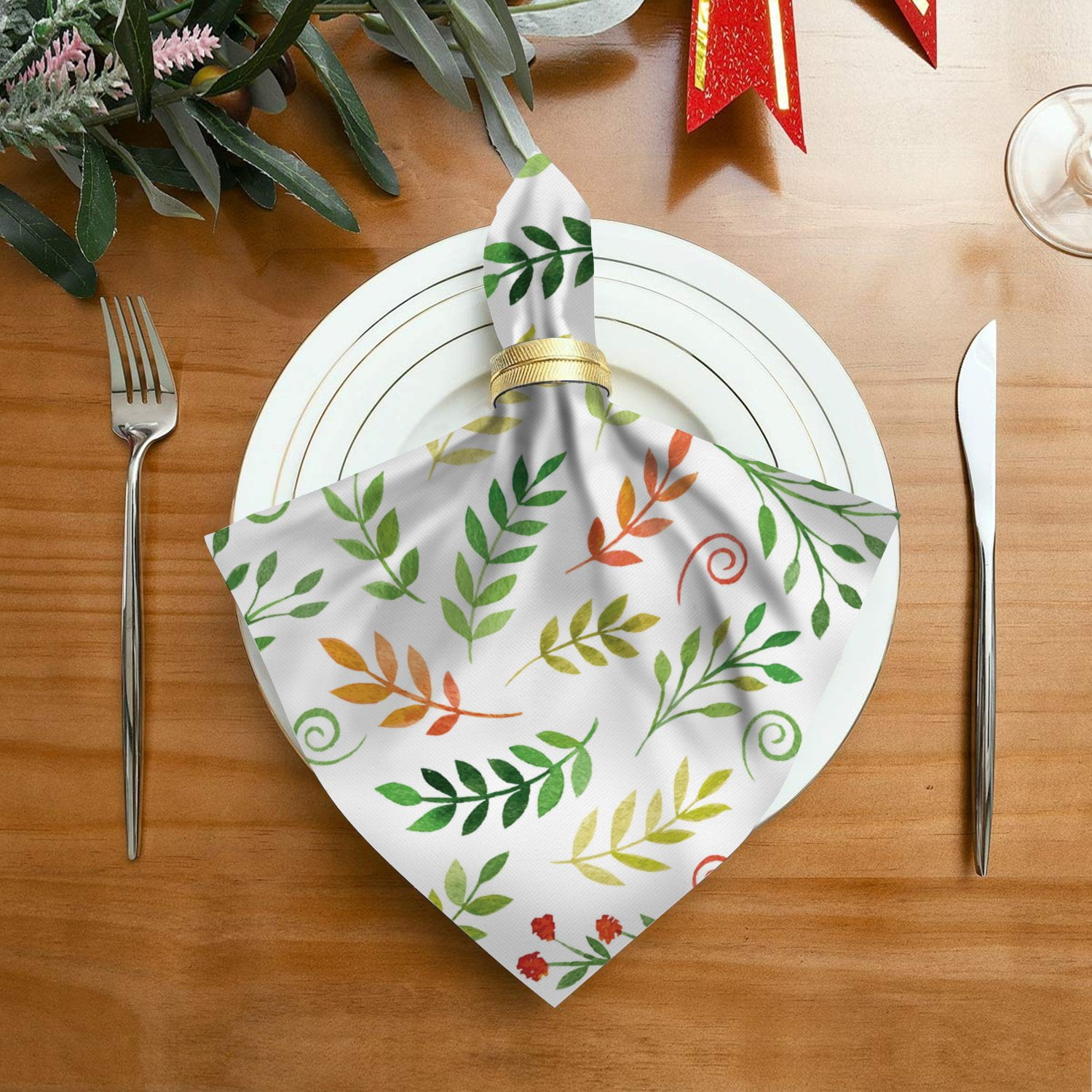 ANYWAY.GO Napkins Reusable Washable Cloth Napkins Set of 6, Soft ...