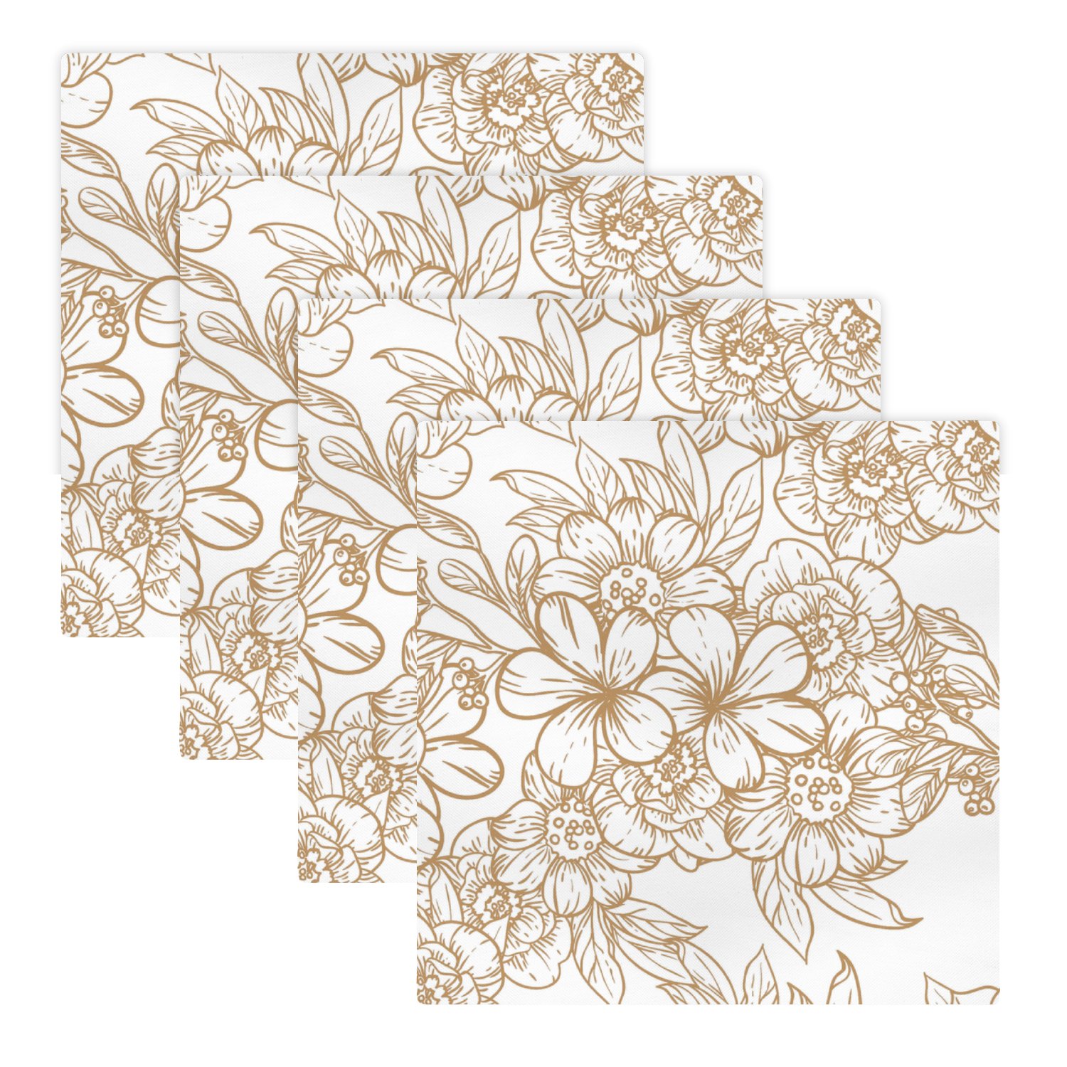ANYWAY.GO Napkins Set of 4 Cloth Napkins 20x20 Inches Washable ...