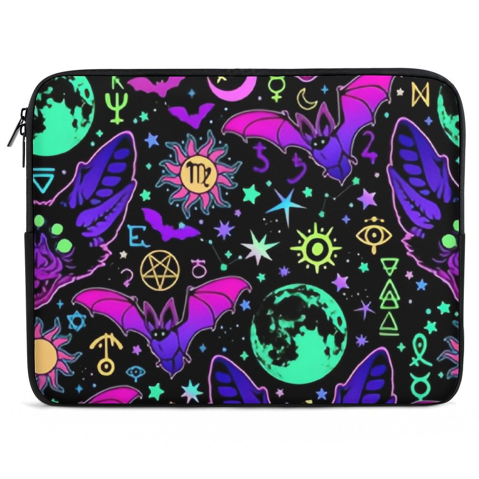 ANYWAY.GO Neoprene Notebook Computer Pocket Case psychedelic mystical ...