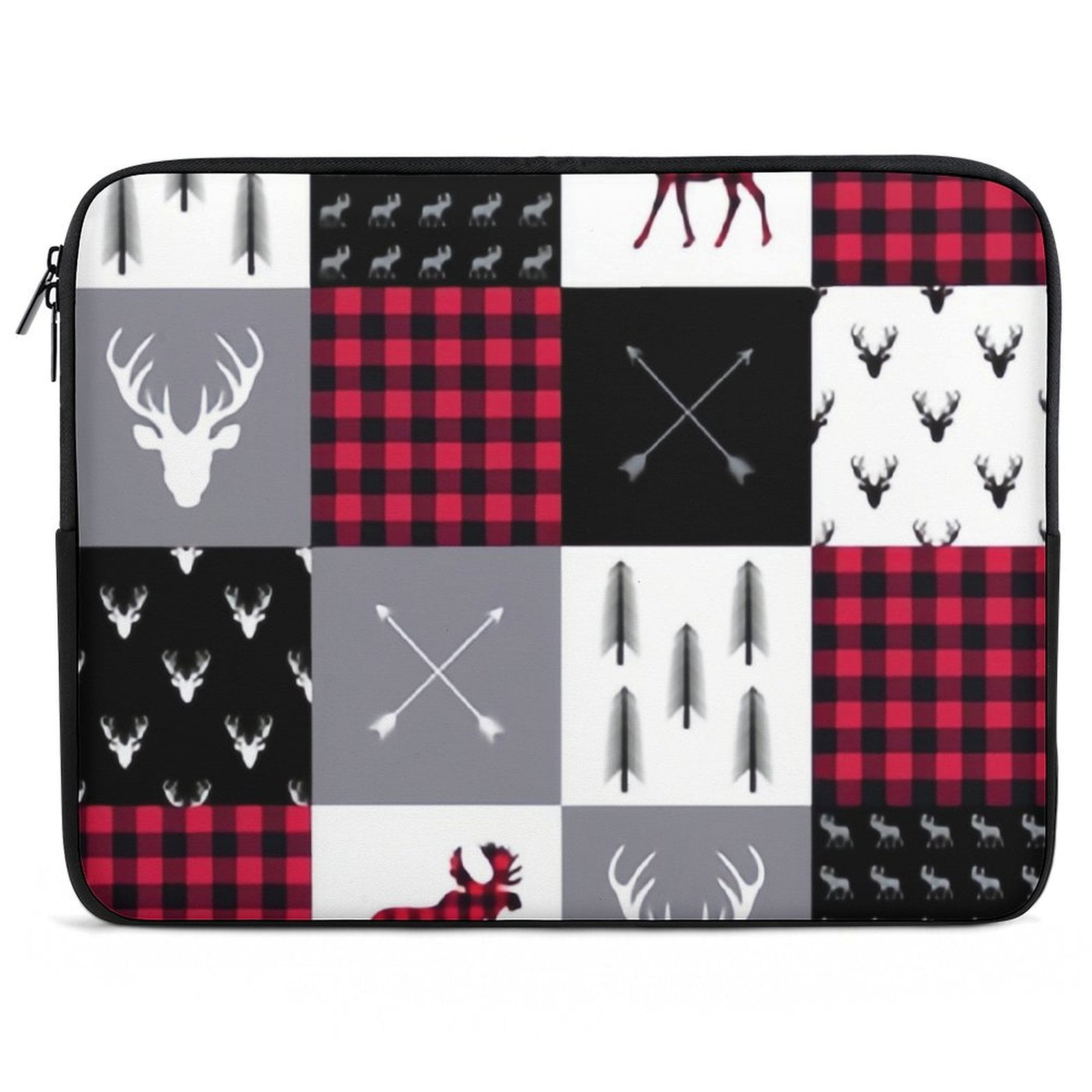 ANYWAY.GO Neoprene Notebook Computer Pocket CaseBuffalo Plaid Pattern ...