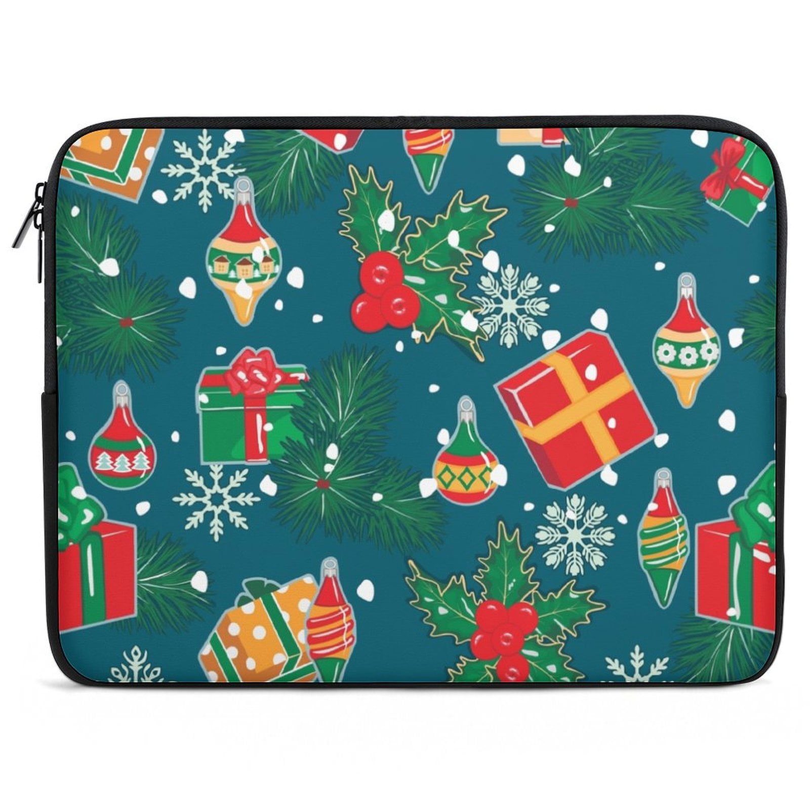 ANYWAY.GO Neoprene Notebook Computer Pocket CaseChristmas Festive Gifts ...