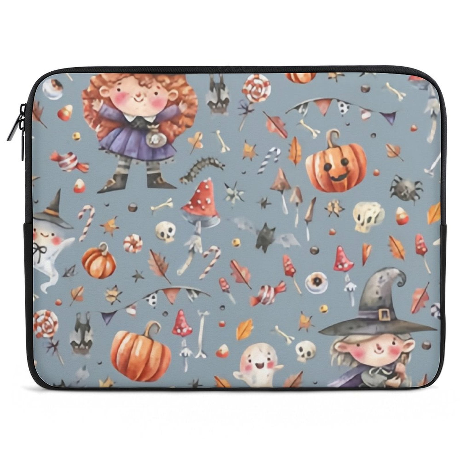 ANYWAY.GO Neoprene Notebook Computer Pocket CaseCute Witches Ghosts ...