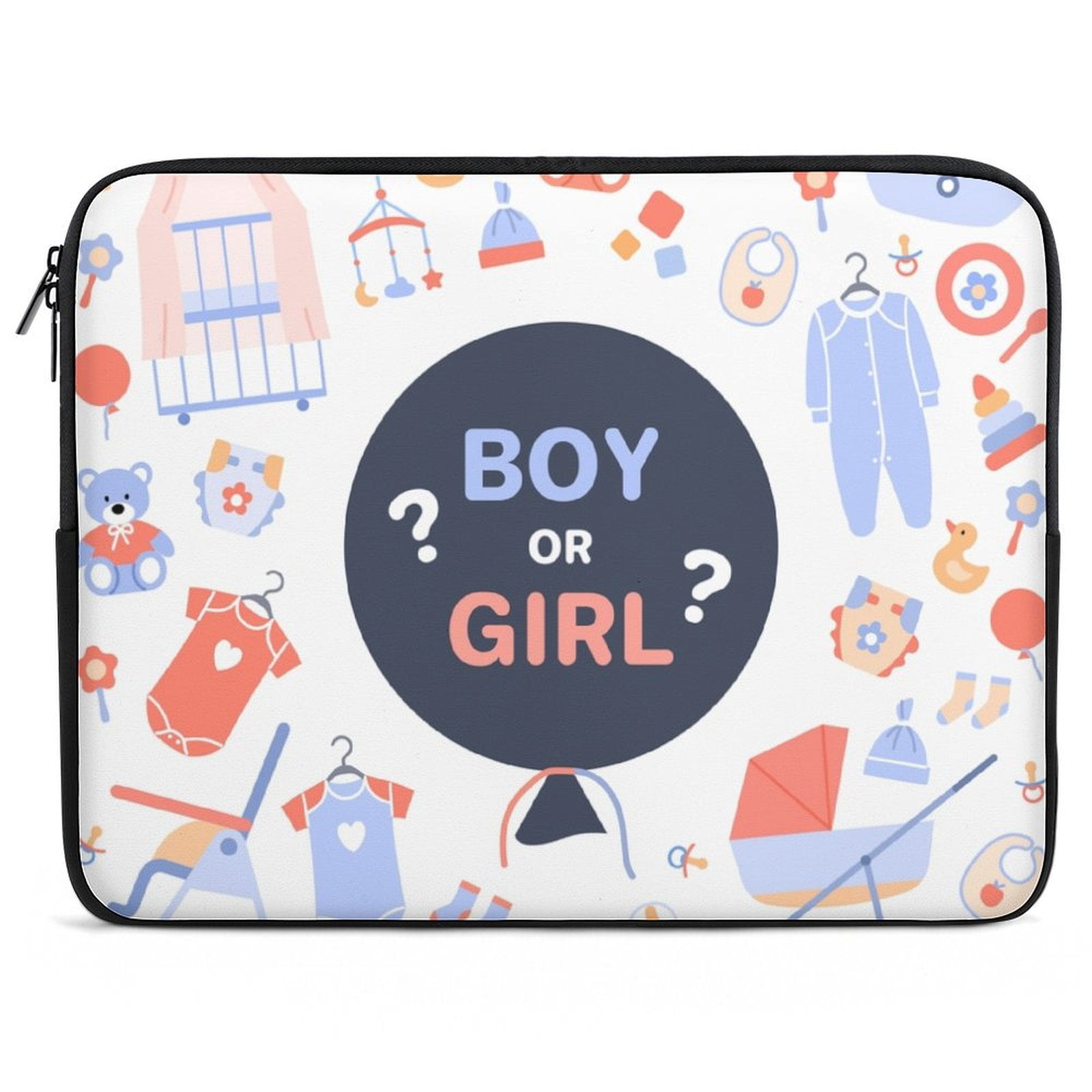 ANYWAY.GO Neoprene Notebook Computer Pocket CaseGender Reveal Party ...