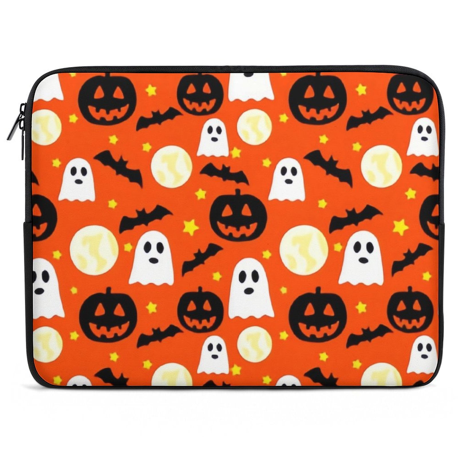 ANYWAY.GO Neoprene Notebook Computer Pocket CaseHalloween Design Repeat ...