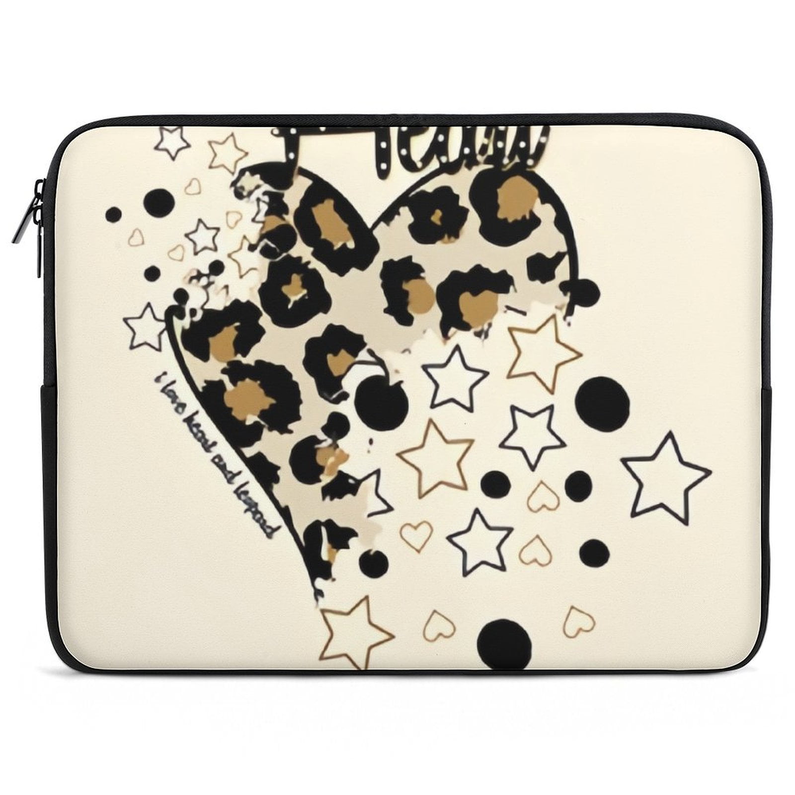 ANYWAY.GO Neoprene Notebook Computer Pocket CaseHeart Pattern Starry ...