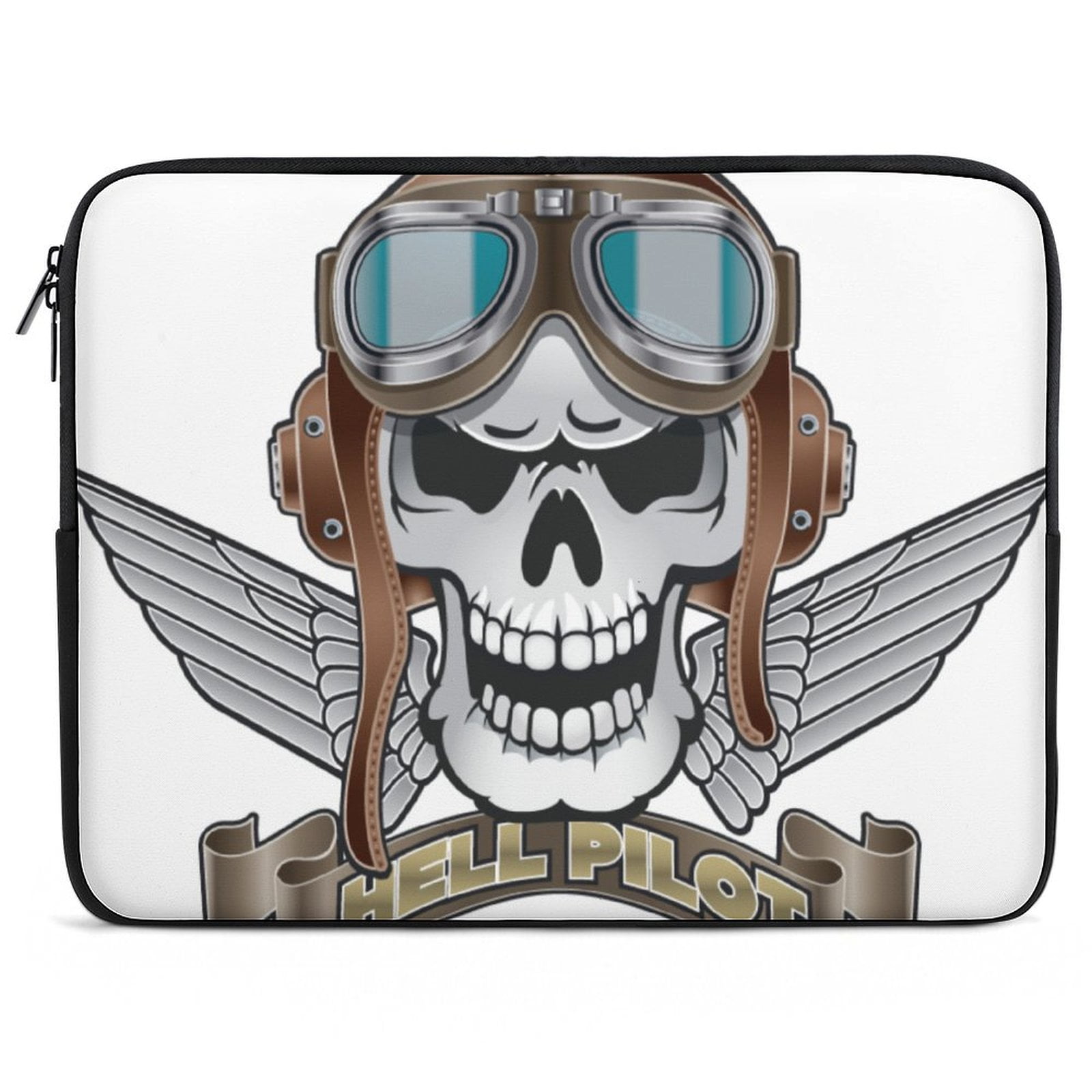 ANYWAY.GO Neoprene Notebook Computer Pocket CasePilot Skull Helmet ...