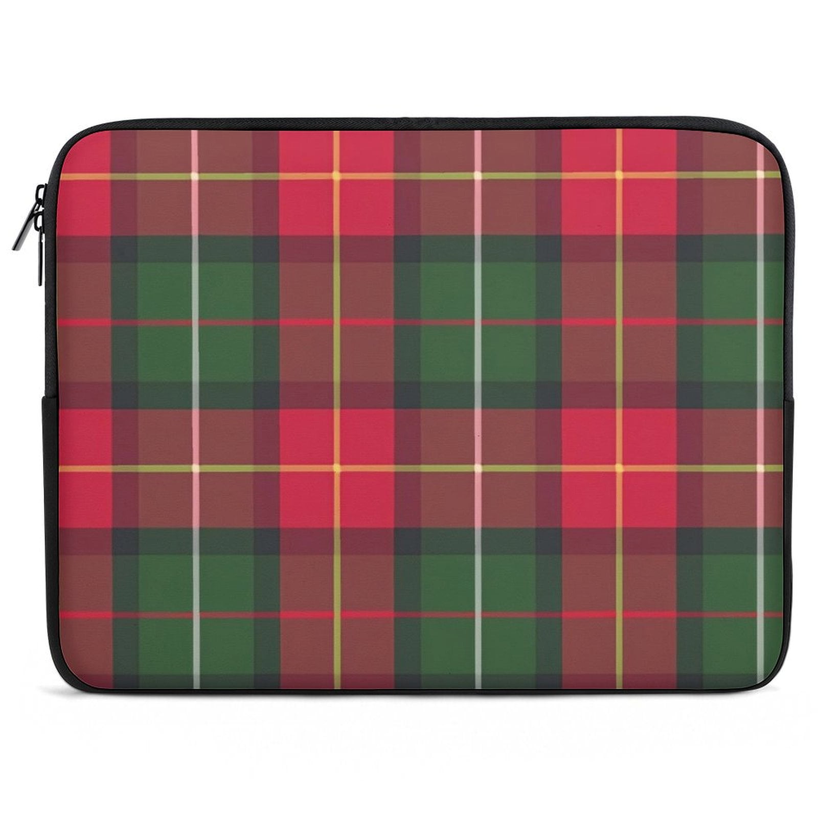 ANYWAY.GO Neoprene Notebook Computer Pocket CaseRed Classic Plaid Pixel ...