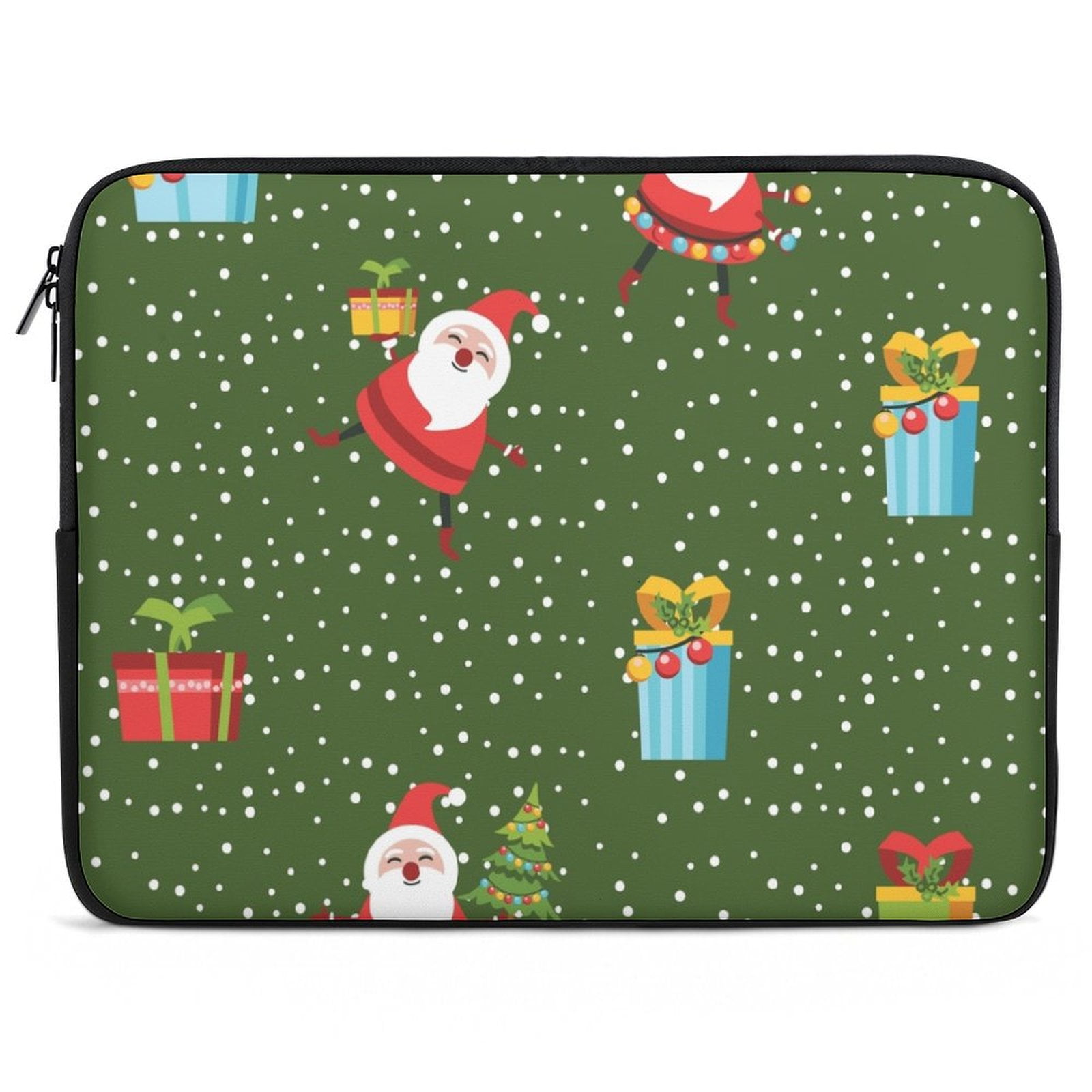 ANYWAY.GO Neoprene Notebook Computer Pocket CaseSanta Toy Pattern ...