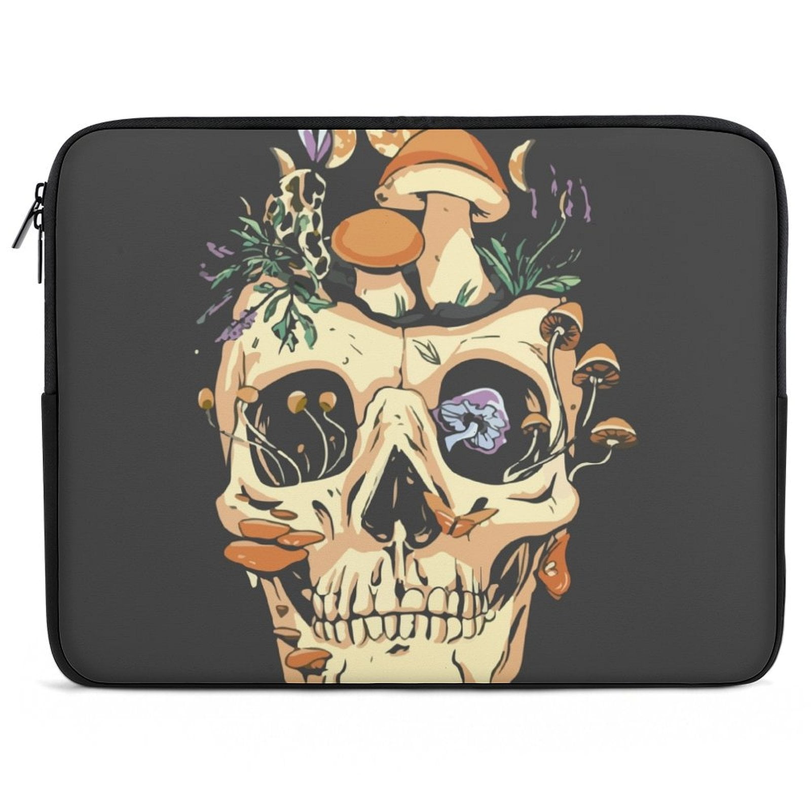 ANYWAY.GO Neoprene Notebook Computer Pocket CaseSkull Overgrown ...