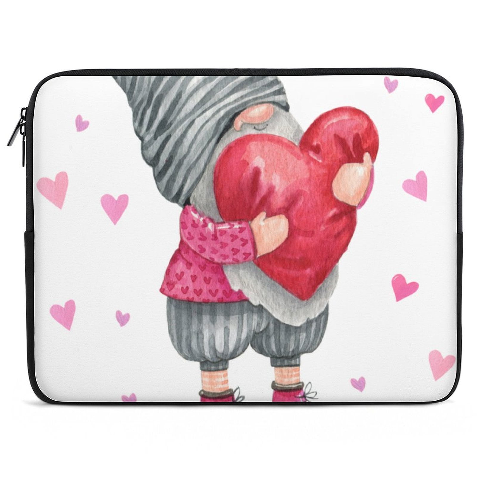 ANYWAY.GO Neoprene Notebook Computer Pocket CaseValentine Gnomes Gnome ...