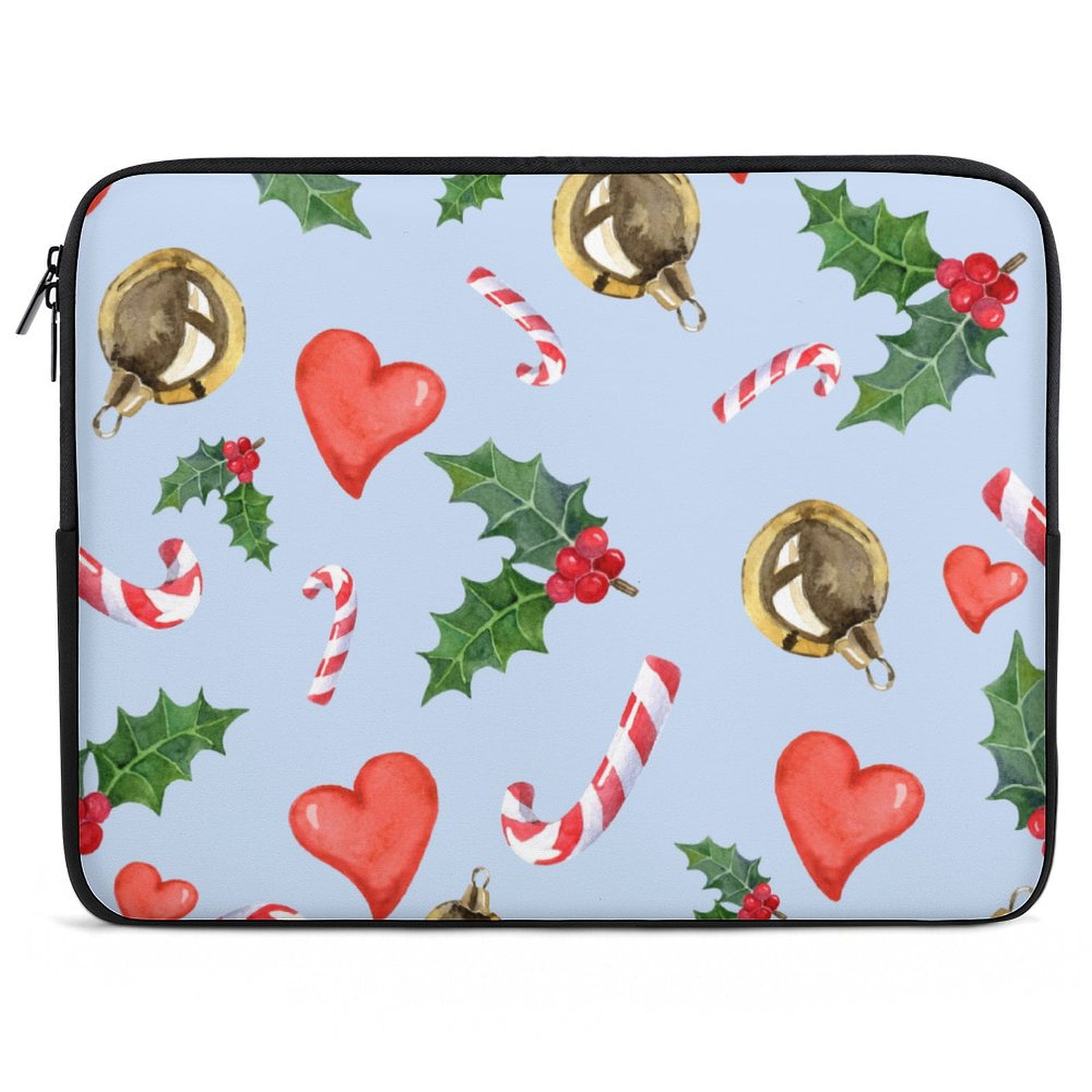 ANYWAY.GO Neoprene Notebook Computer Pocket CaseWatercolor Christmas ...