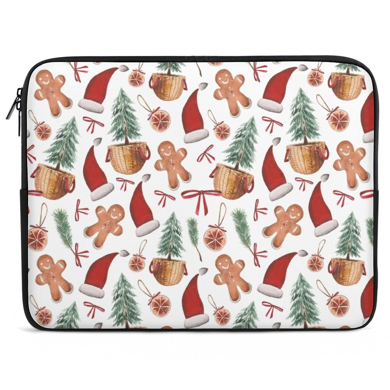 ANYWAY.GO Neoprene Notebook Computer Pocket CaseWatercolor Festive ...