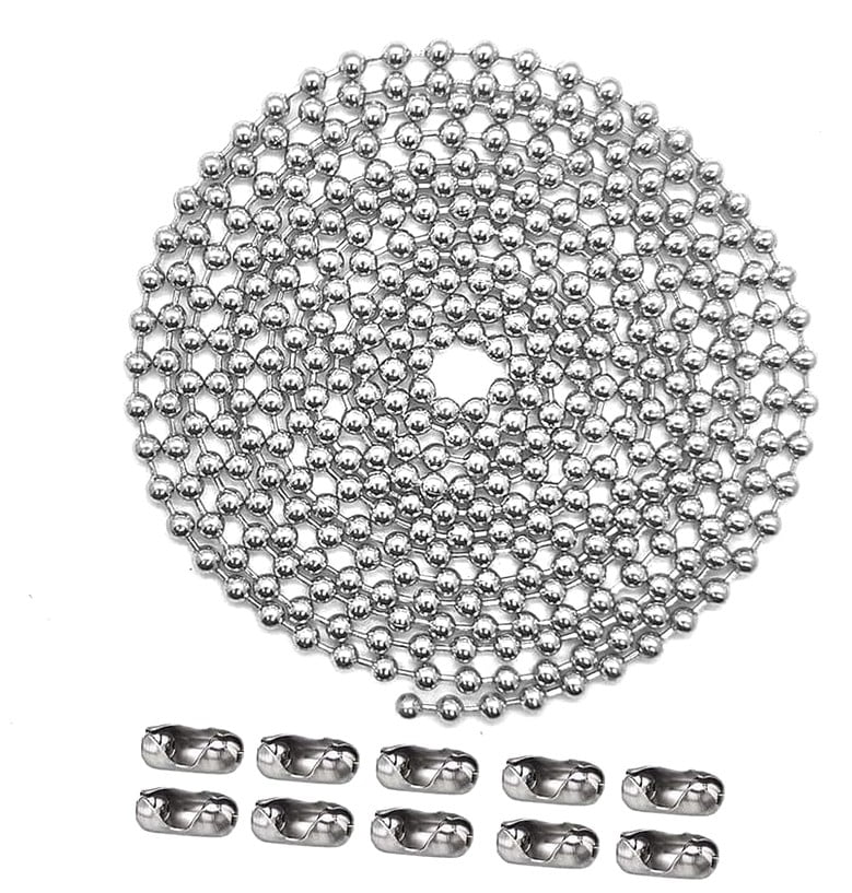 ANYWAY.GO Nickel 60-Inch Ceiling Fan Pull Chain Extra Long Rust-Proof ...