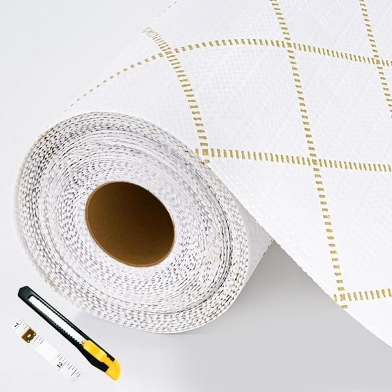 ANYWAY.GO Non-Adhesive Kitchen Cabinet Liners, Thickened Washable Paper ...