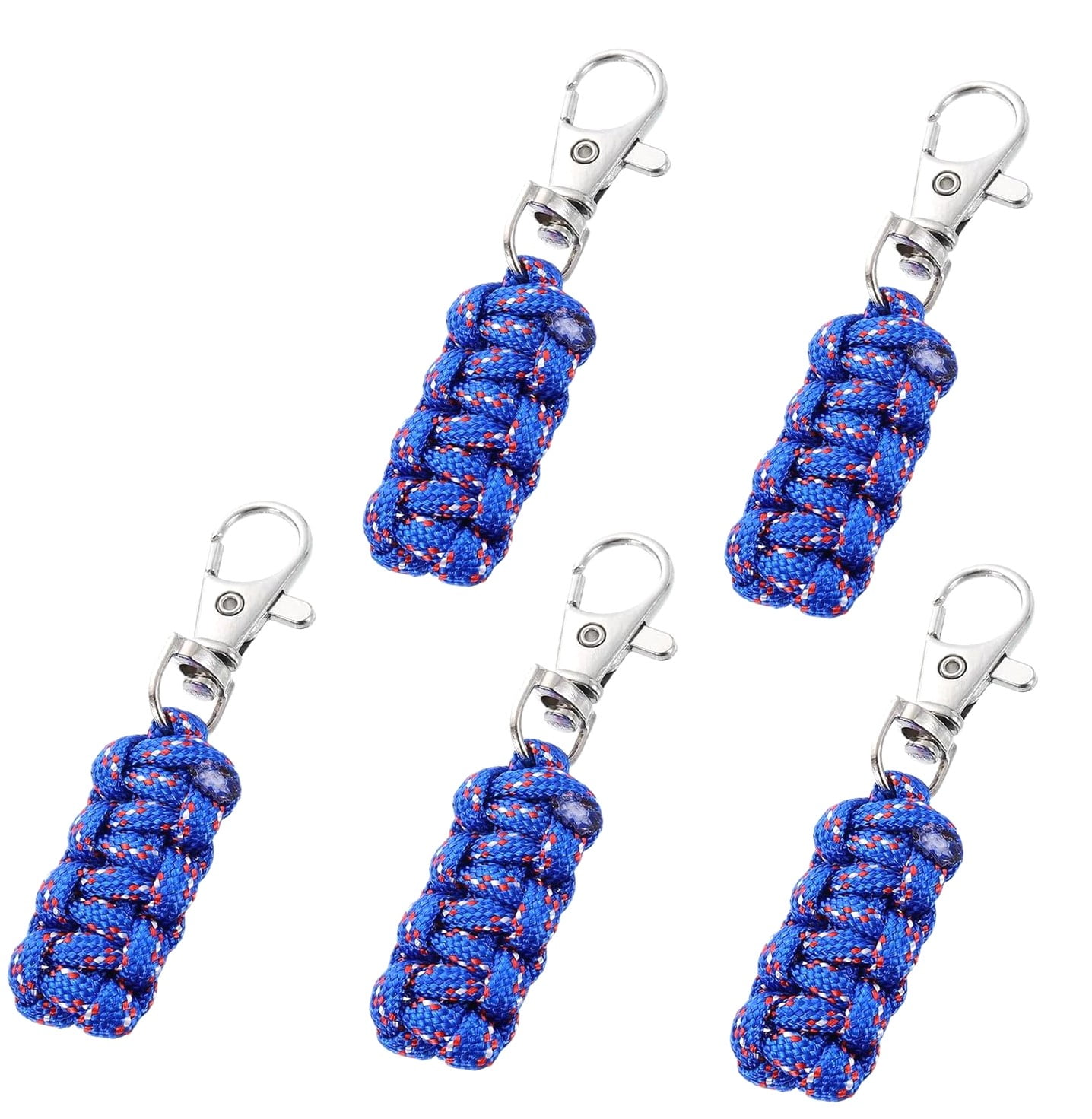 ANYWAY.GO Paracord Polyester Zipper Pulls Woven Rope with Metal Clasp ...