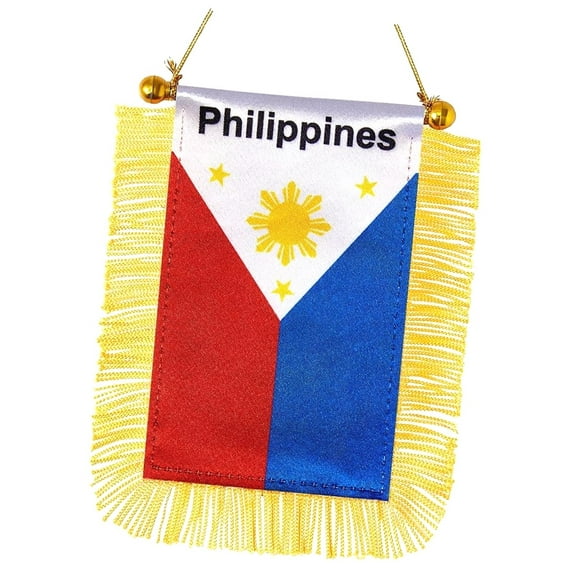 ANYWAY.GO Philippines Hanging Small Filipino Car Window Flags Banners ...