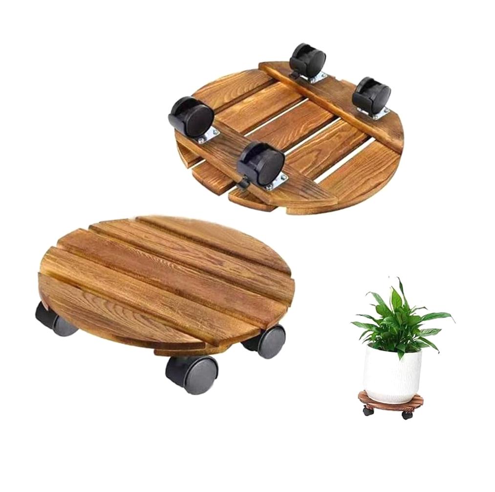 ANYWAY.GO Plant Caddy with Wheels Heavy-Duty Rolling Plant Stand with ...