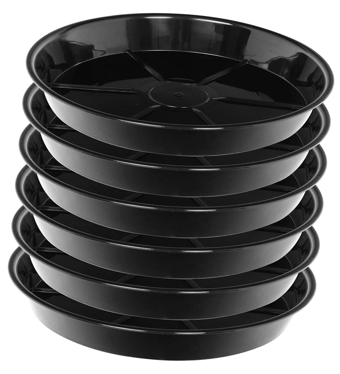ANYWAY.GO Plant Saucer 10 Inch 6 Pack, Round Plastic Trays for Indoor ...