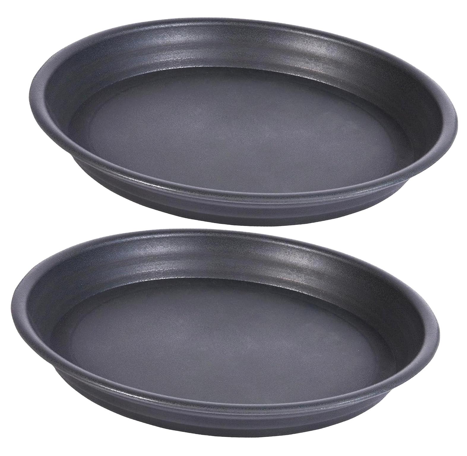 ANYWAY.GO Plant Saucer Pot Tray 10 inch, 2 Packs Plant Drainage Trays ...