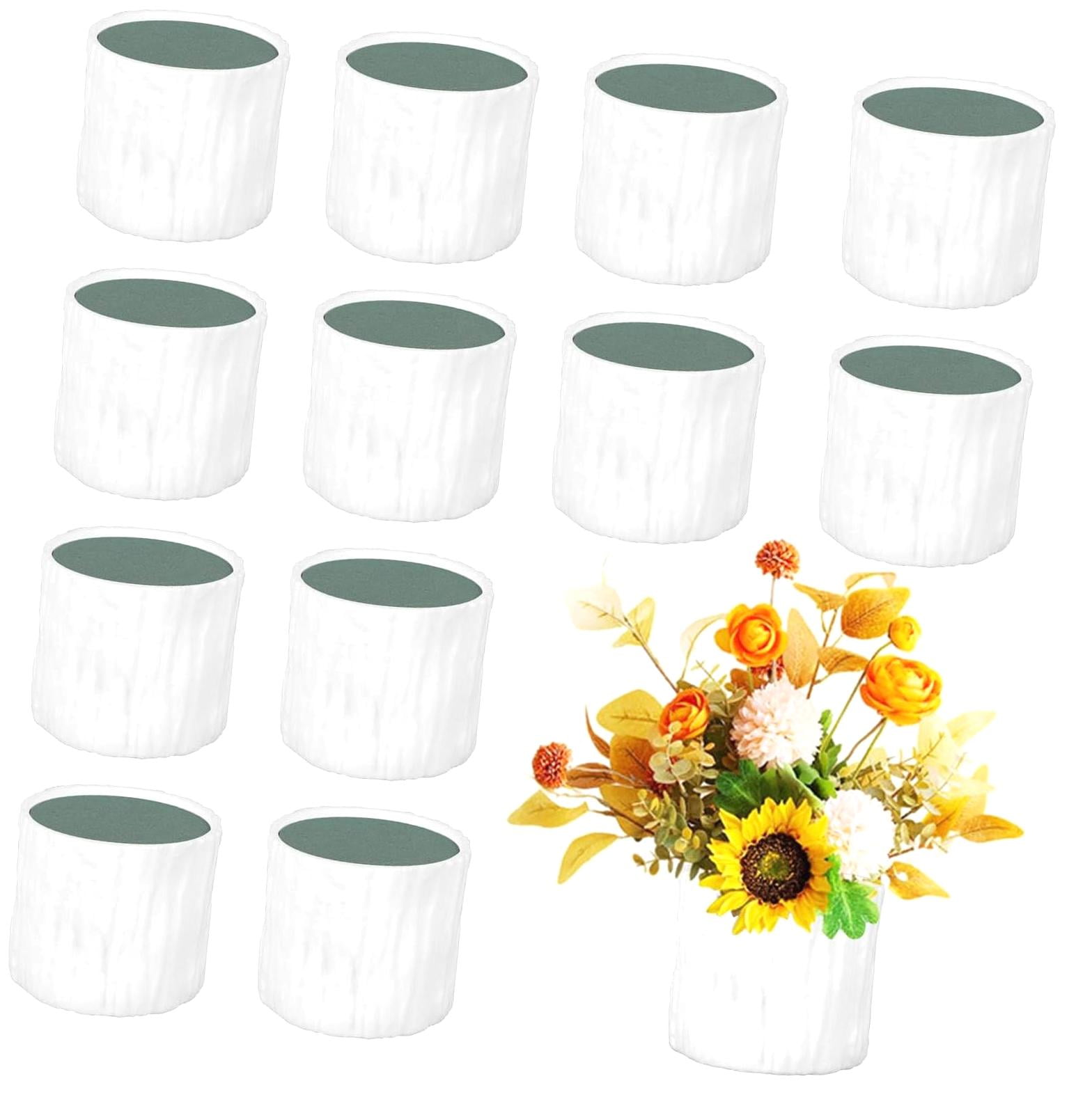 ANYWAY.GO Plastic Cylinder Planter Box Round Plastic Box with Removable ...