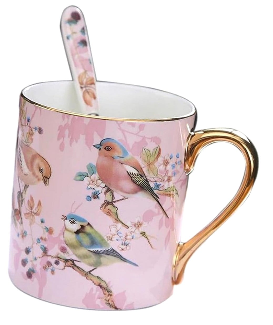 ANYWAY.GO Porcelain Tea Cup for Kitchen Office Birds (Set) - Walmart.com