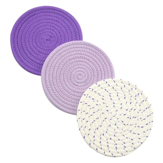 ANYWAY.GO Pot Holders Set Trivets Set 100% Pure Thread Weave Hot Pot ...