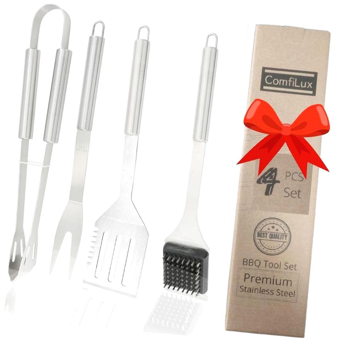 ANYWAY.GO Premium Stainless Steel BBQ Grill Tool Set - Complete ...