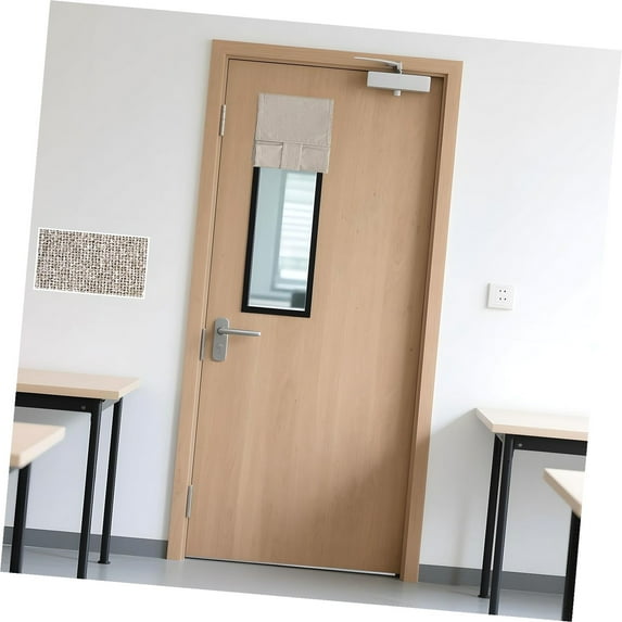 ANYWAY.GO RYB 100% Linen Classroom Door Window Cover for Side Window ...