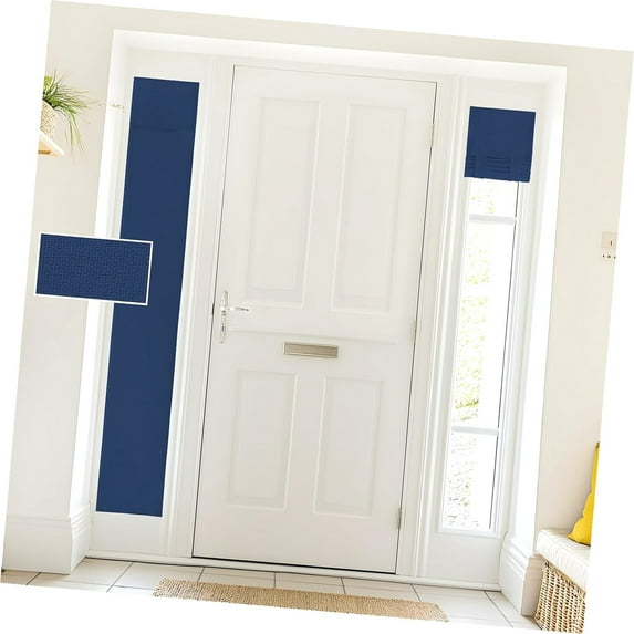 ANYWAY.GO RYB 100% Linen Sidelight Curtain for Side Window Adhesive ...