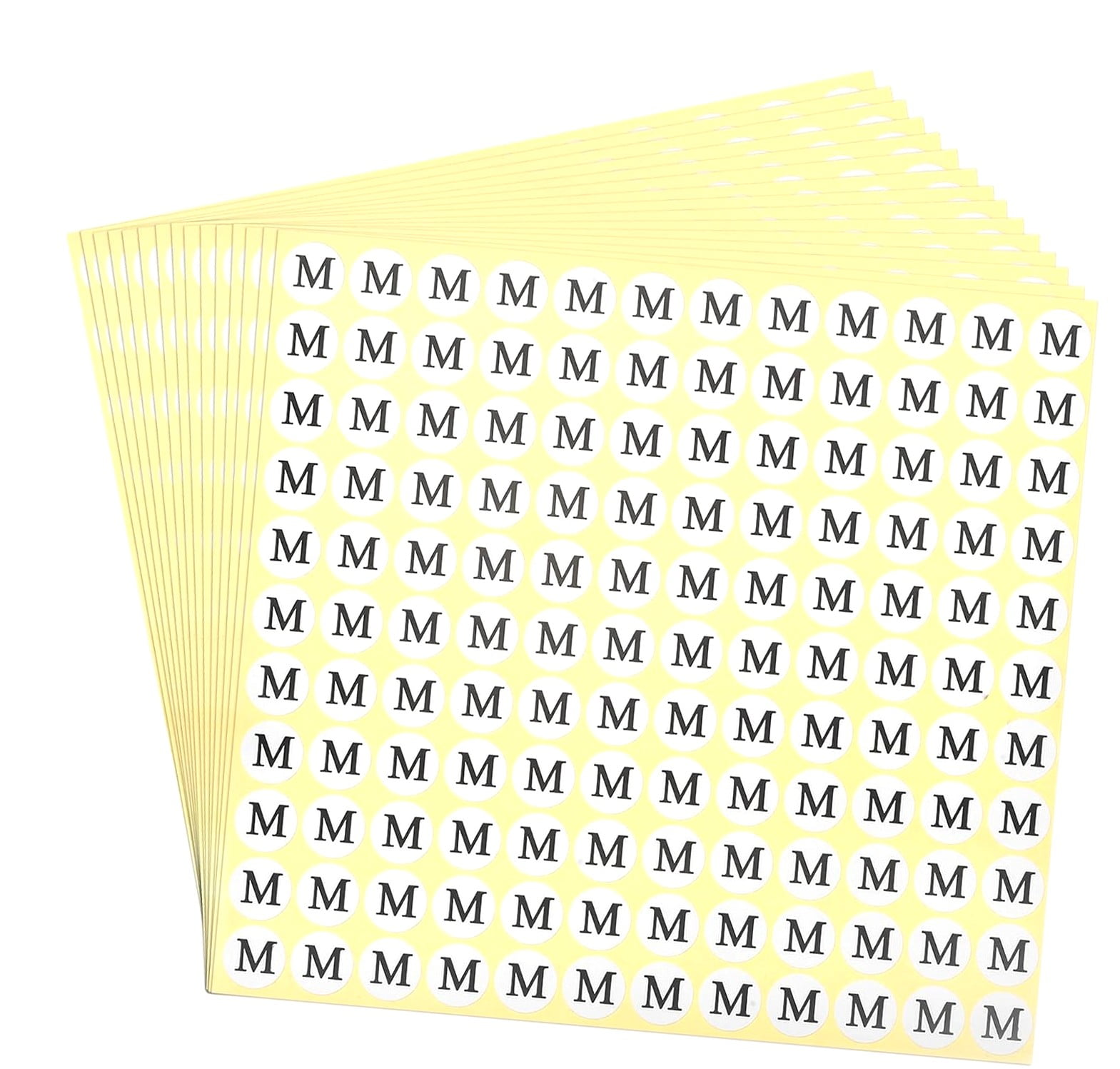 ANYWAY.GO Round Alphabet Letter Stickers 15 Sheet 1980pcs Letter Small ...