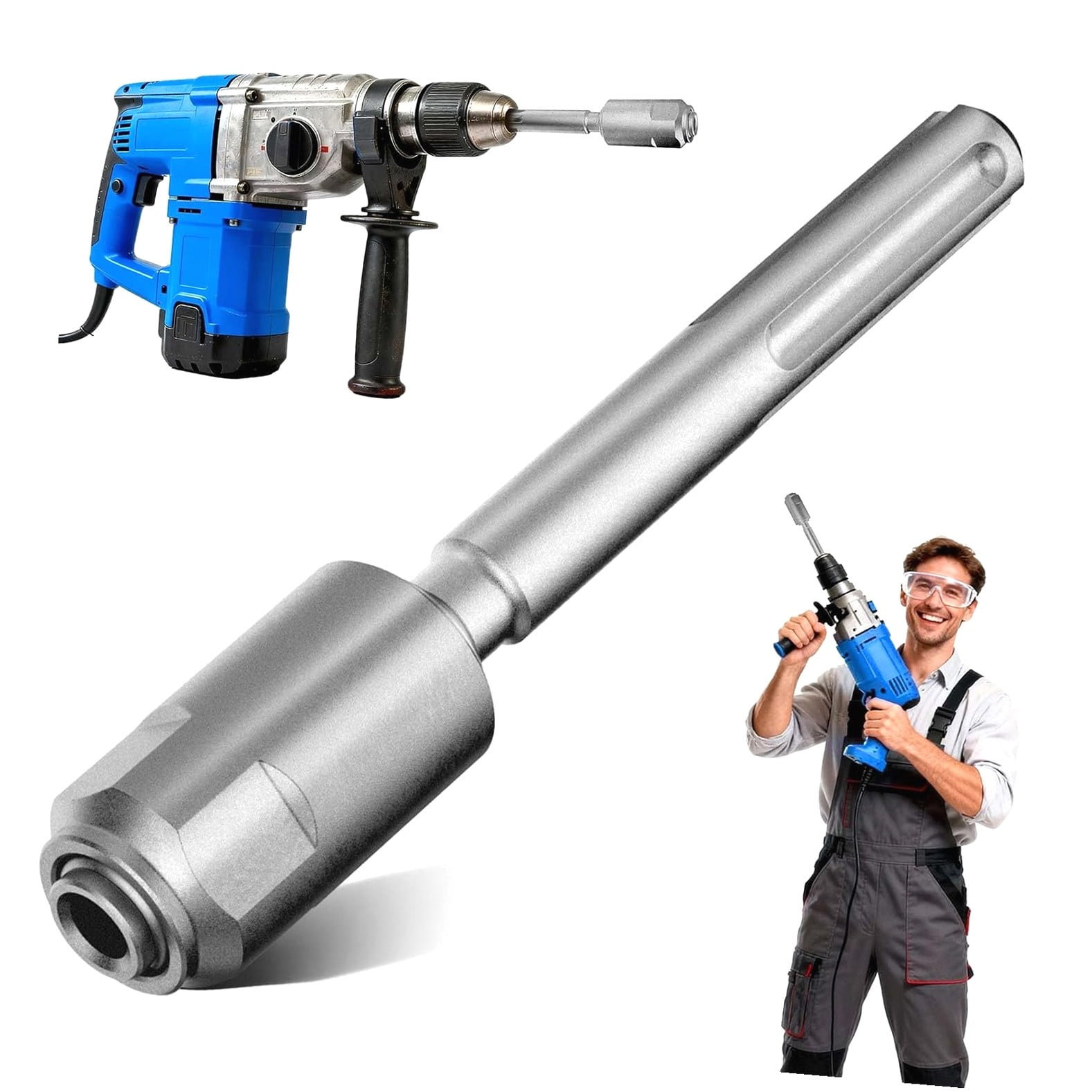 ANYWAY.GO SDS to SDS Plus Adapter, 40 Steel Adaptor, Quick for Impact ...