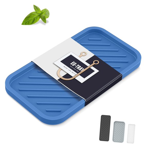 ANYWAY.GO -SIPRO Sponge Holder, Large 10" Kitchen Sink Organizer Tray ...