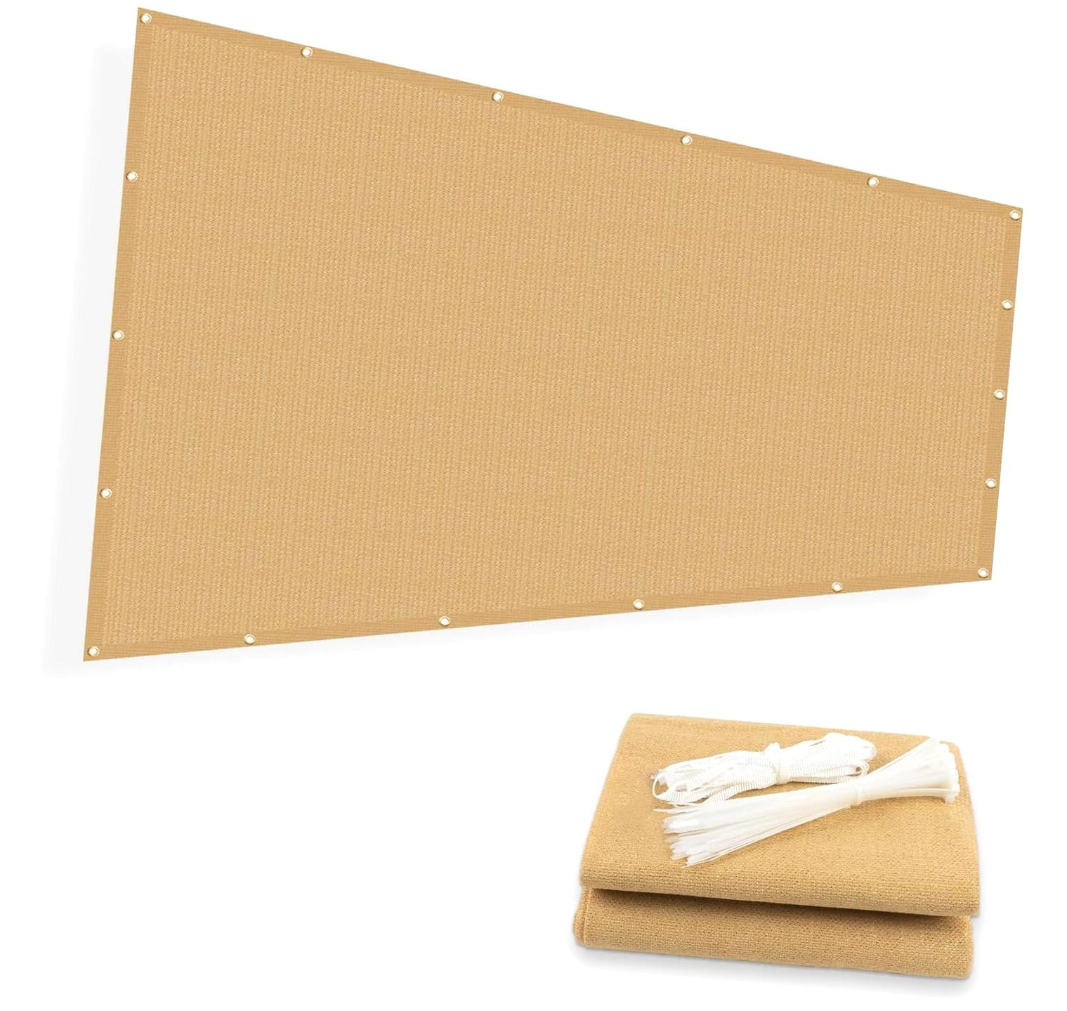 ANYWAY.GO SUNNY Shade 6x16 FT -047 Shade Tarp with Eyelets for Pergola Backyard, Sand - Walmart.com
